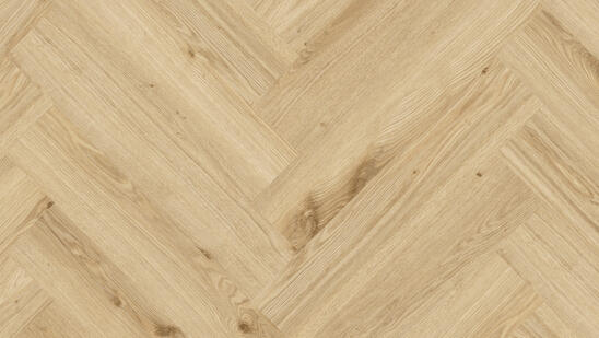 Delicate Oak WARM NATURAL Herringbone Rigid Modular Vinyl